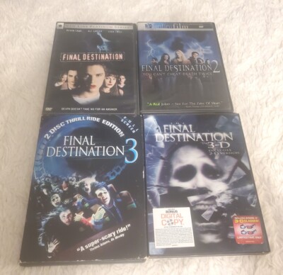 FINAL DESTINATION 1-4 DVD Lot THRILLER Excellent 3D Glasses DEVON SAWA ...
