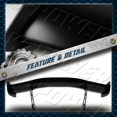 Unpainted Black 57" GT1-Style ABS JDM Racing Down Force Rear Trunk ...