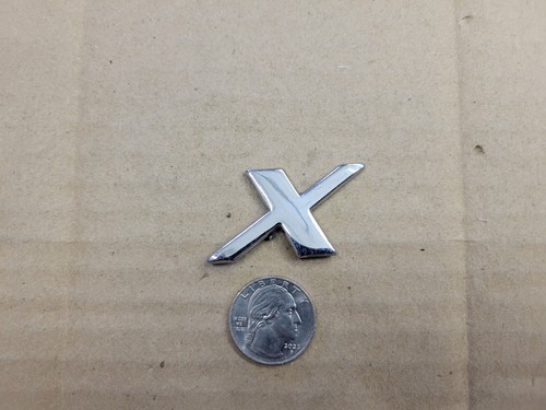 OEM "X" Chrome Individual Letter Lettering Emblem Badge Logo Nameplate ...