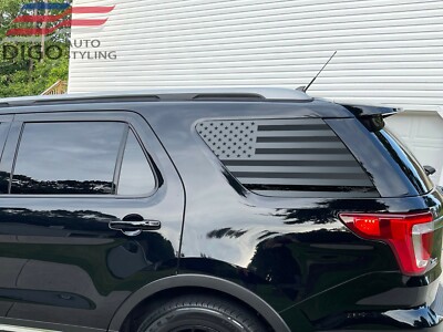 Pre-cut 2011-2019 Ford Explorer Quarter Window American Flag Decal ...