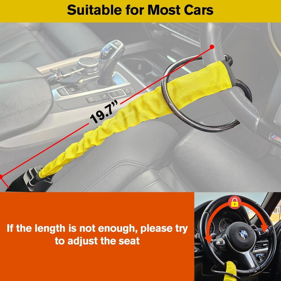 Steering Wheel Lock Seatbelt Lock Wheelock Car Security Device Anti ...