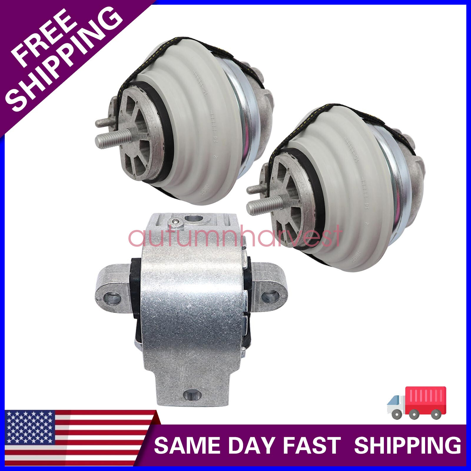 3pcs Engine Motor Mount Trans L+R C2D16622 C2D38505 Fit for Jaguar XF ...