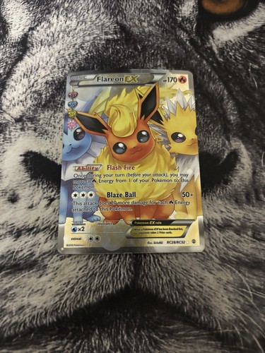 Pokemon Card - Flareon EX Generations RC28/RC32 Radiant Collection Full ...
