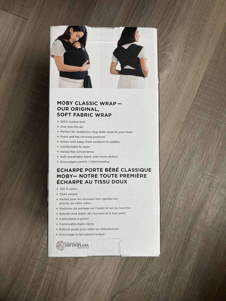 Petunia Pickle Bottom x MOBY Classic Wrap in Terrazzo Cotton Black Baby Carrier | eBay