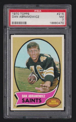 1970 Topps Football #215 Dan Abramowicz PSA 7 | eBay