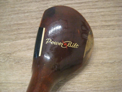 Vintage PowerBilt Citation "Genuine Persimmon" #3 Wood Steel Shaft New ...