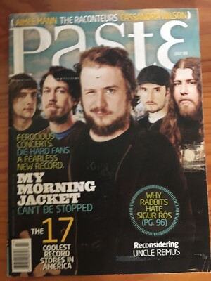 Paste Magazine #44 Jul08 w/21 track CD My Morning Jacket/Raconteurs ...