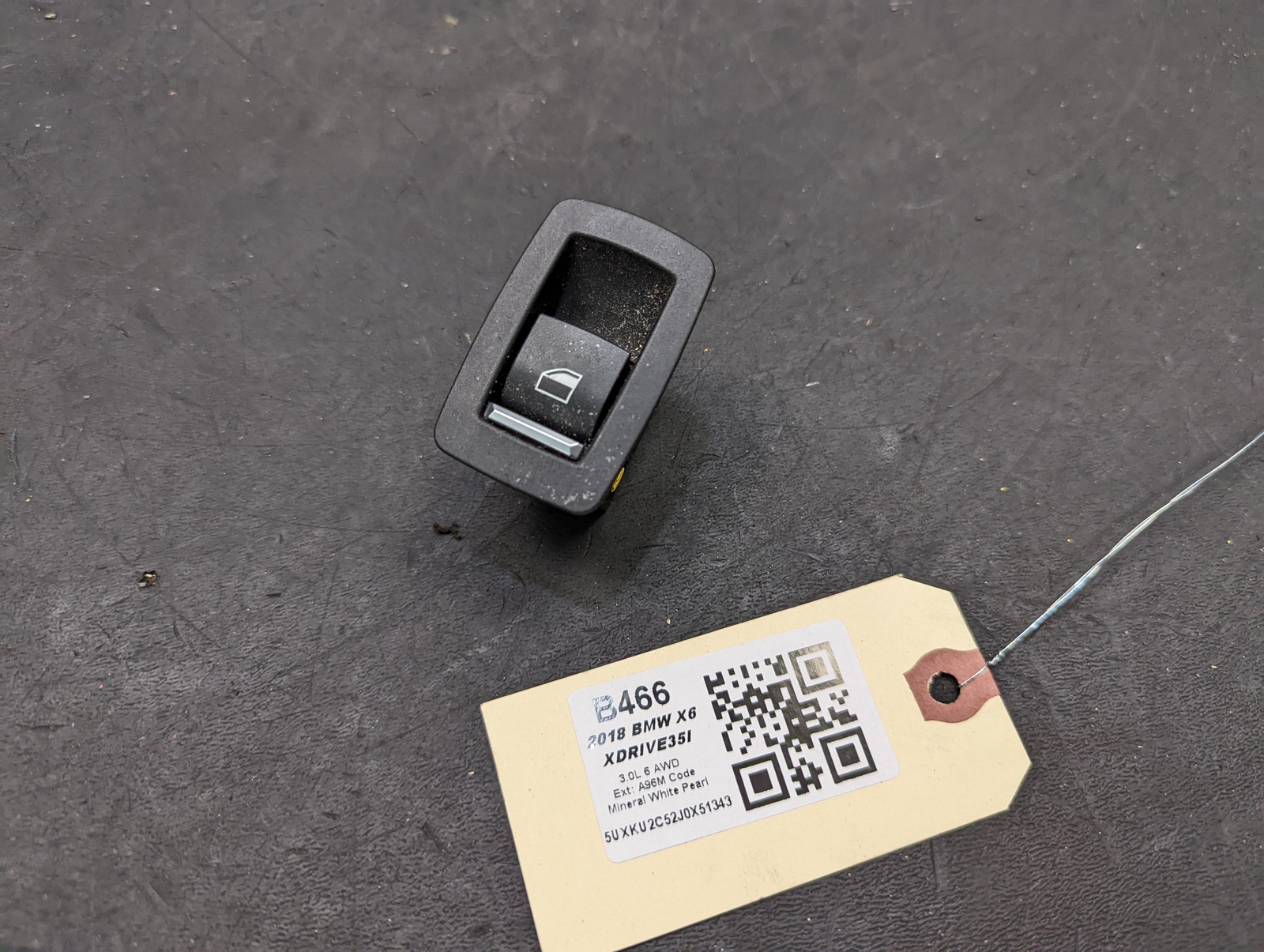 Rear Left Door Power Window Switch 2018 BMW X6 9361936 2015 2016 2017 ...