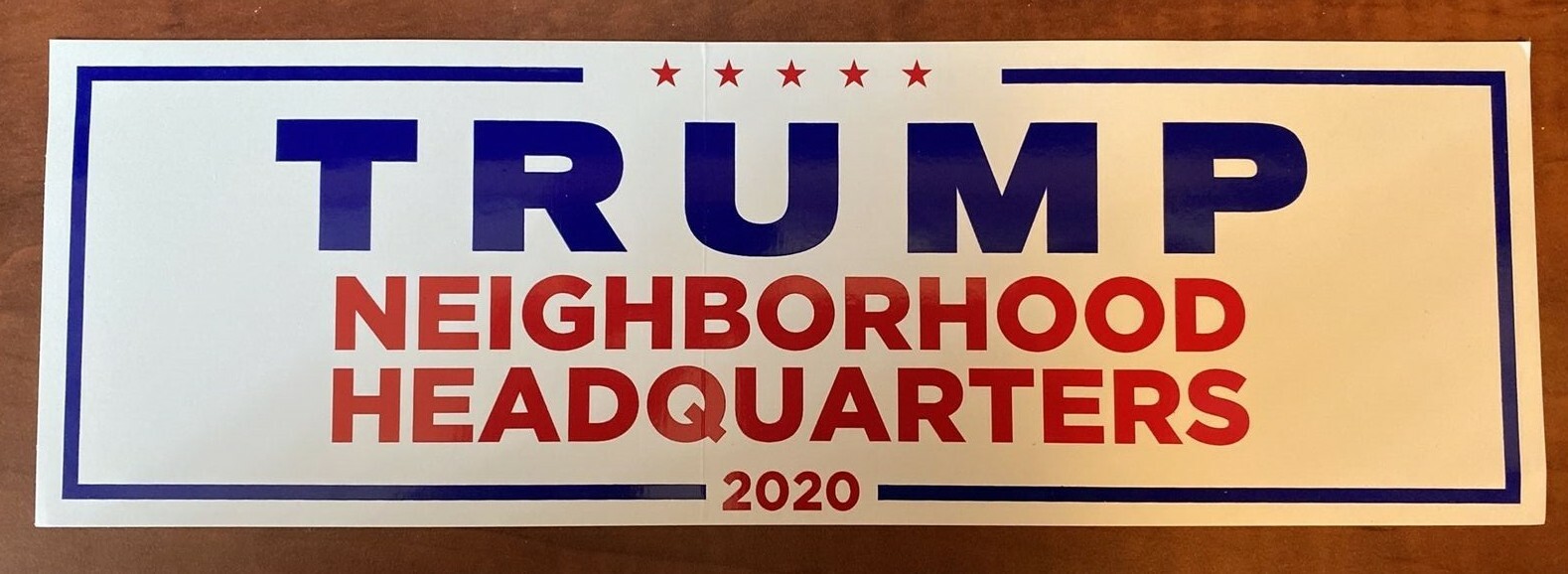 Official Trump Neighborhood Headquarters 2020 Bumper Sticker | eBay