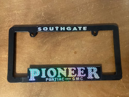 Pioneer Pontiac GMC Southgate Michigan License Plate Frame Plastic | eBay