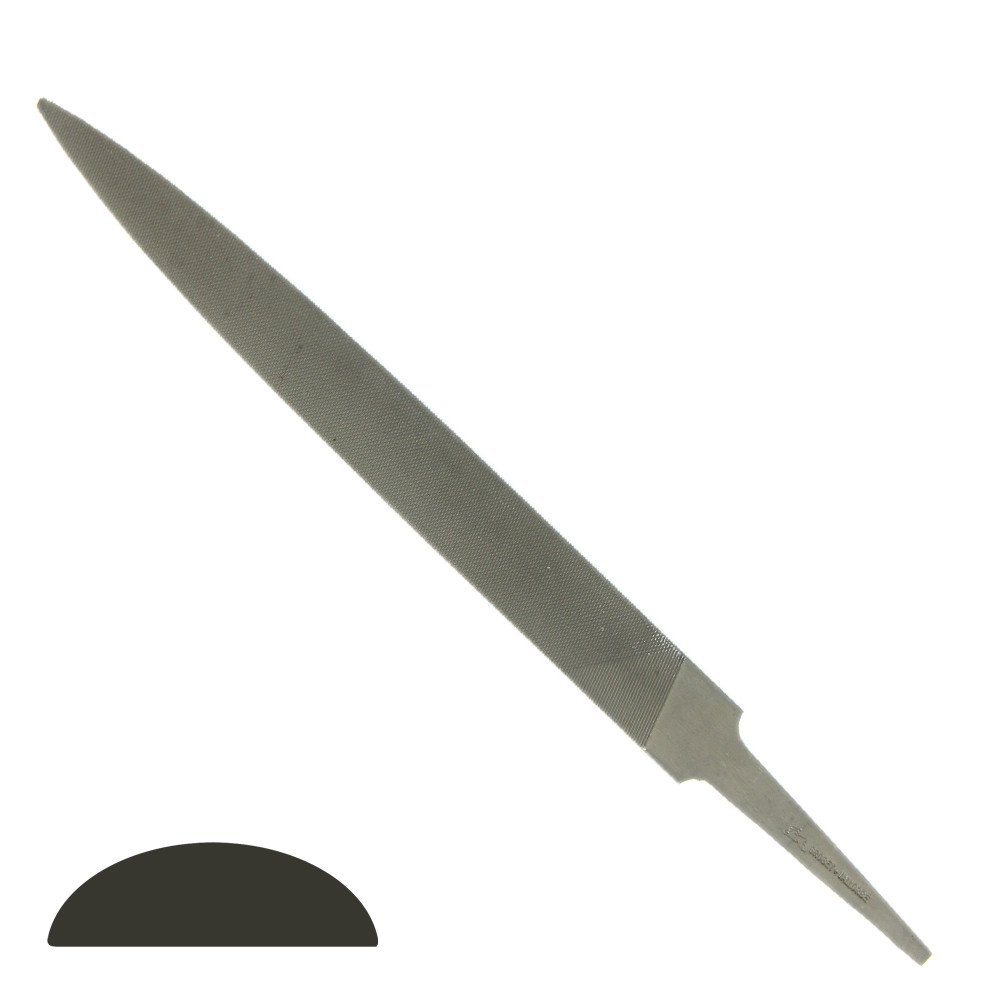 Grobet Swiss Half Round Precision File 6" Cut #0 #1 #2 Vallorbe 150mm ...