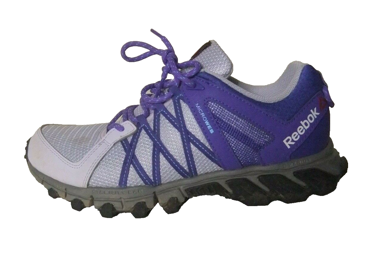 Reebok Womens Microweb AR0159 Blue Gray Running Shoes Sneakers Size 10 ...