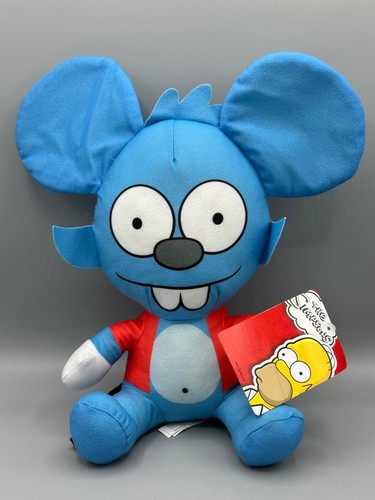 Toy Factory The Simpsons 10” Itchy Mouse Blue Rat Stuffed Animal Toy ...