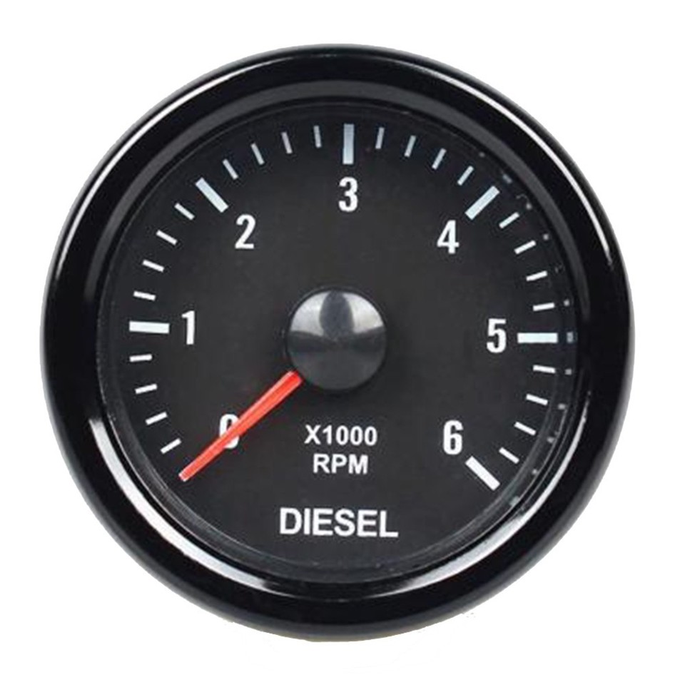 52mm Diesel Tachometer Meter 6000 RPM Rev Counter for Direct ...