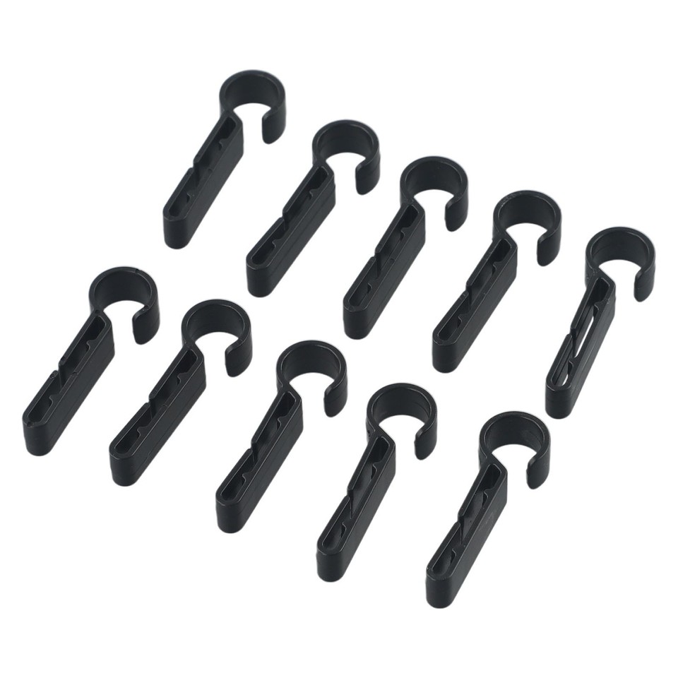 10pcs Helmet Clips Headlamp Hard Hat Safety Cap Hook Headlights Buckle ...