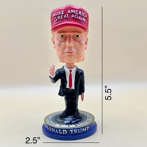 5.5” Donald Trump Bobblehead Collectible Figure Red Hat 45-47 President ...