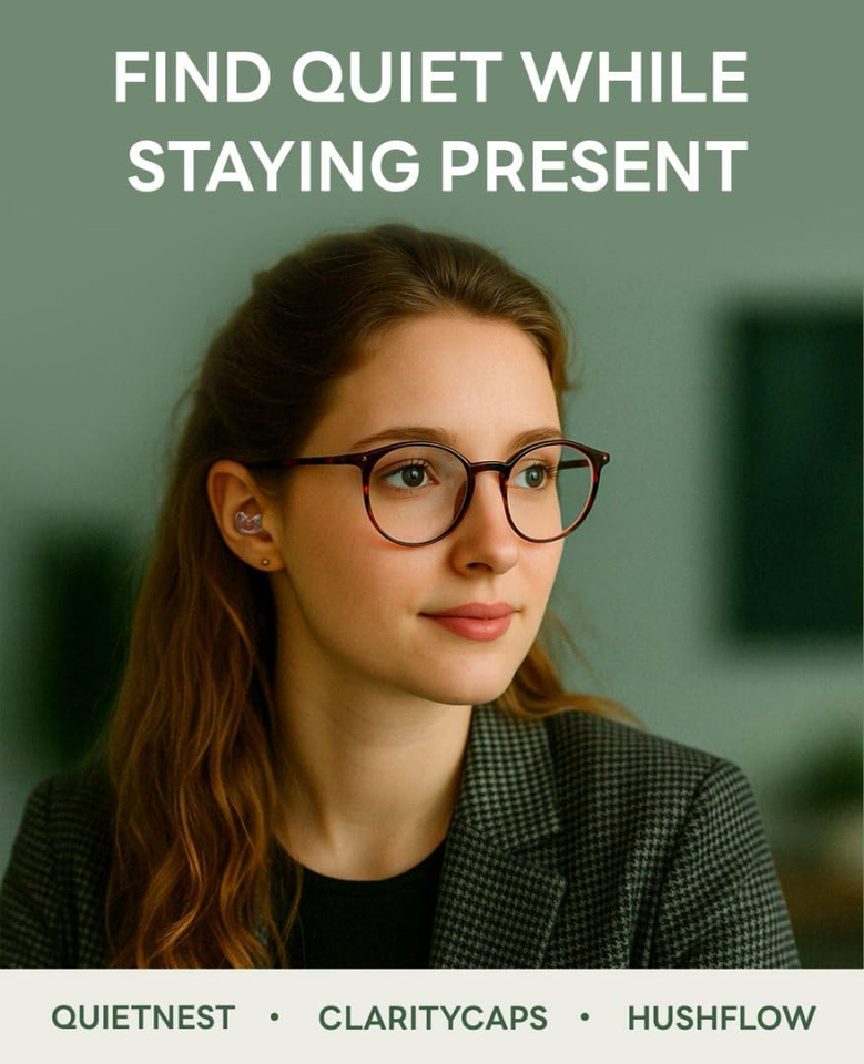 Ear Plugs for Noise Reduction - Discreet,Clear Speech Earplugs for ...