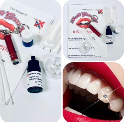 Rubyscraft® Mini Tooth Gem Kit with Tooth Lead Free Swarovski® 30pcs ...