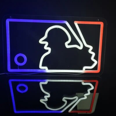 MLB Major League Baseball Sign Neon Sports Bar Sign Bar Wall Decor 14in ...