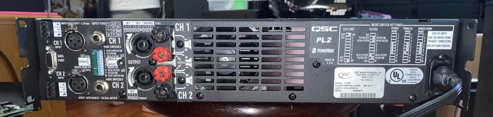QSC PL230 Professional Amplifier | eBay