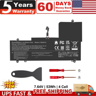 L15M4PC2 L15L4PC2 Laptop Battery For Lenovo Ideapad Yoga 710-14IKB 710 ...
