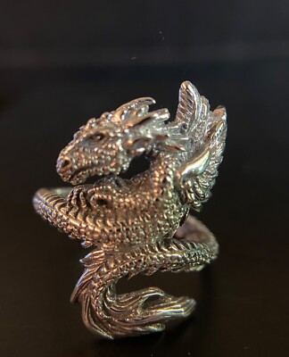 Sarda, Balinese Artisan Handmade, Sterling, Dragon Ring Sz 9.75;10.75 ...