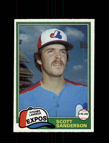 1981 SCOTT SANDERSON O-PEE-CHEE #235 EXPOS GRAY BACK *6519 | eBay