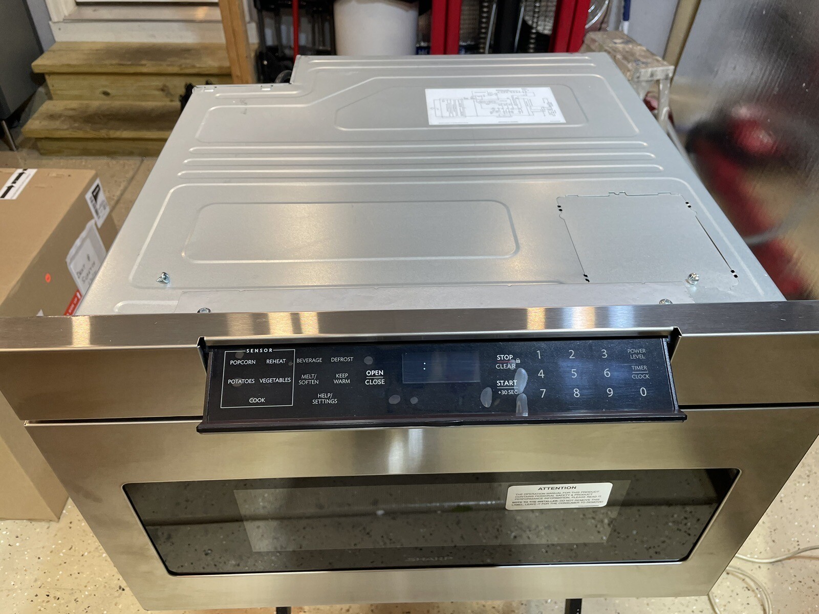Sharp+SMD2470AS+Microwave+Drawer+24+Stainless+Steel for sale online | eBay