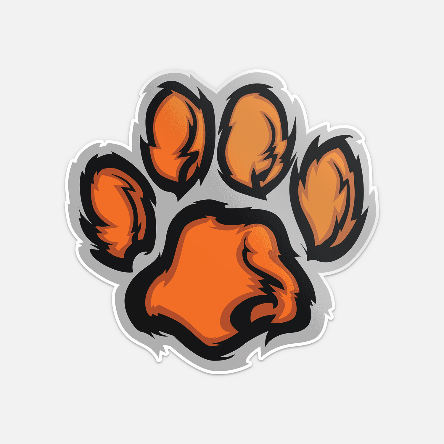 Tiger Paw Graphic Mascot Vinyl Sticker Decal | eBay
