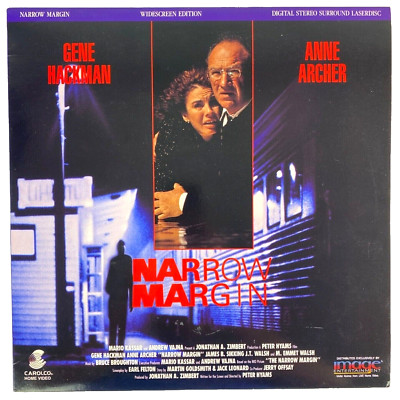 "NARROW MARGIN" 12" LASER DISC MOVIE/GENE HACKMAN-ANNE ARCHER ...