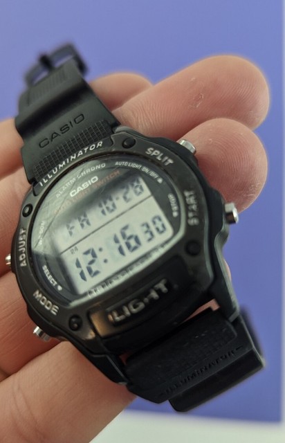 Casio W-93H Unisex Black 50M WR Watch LED Light Alarm Multi Function ...