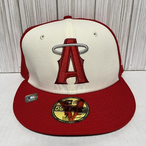Los Angeles Angels Hat Cap 7 1/4 Fitted New Era 59Fifty City Connect ...