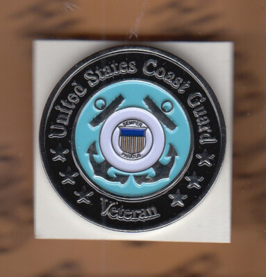 USCG United States Coast Guard Veteran 1.25" Crest DUI badge c/b | eBay