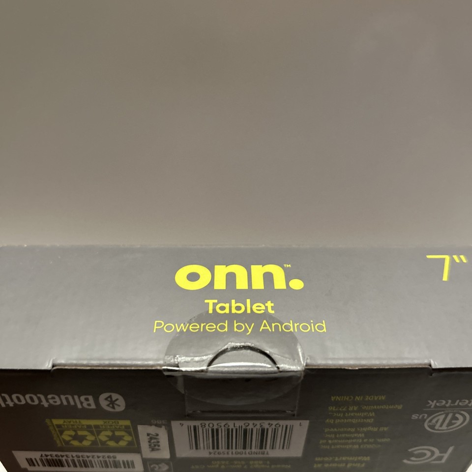 New: Onn Surf Tablet 7" Android 14 Go Edition Bluetooth 32GB Storage ...