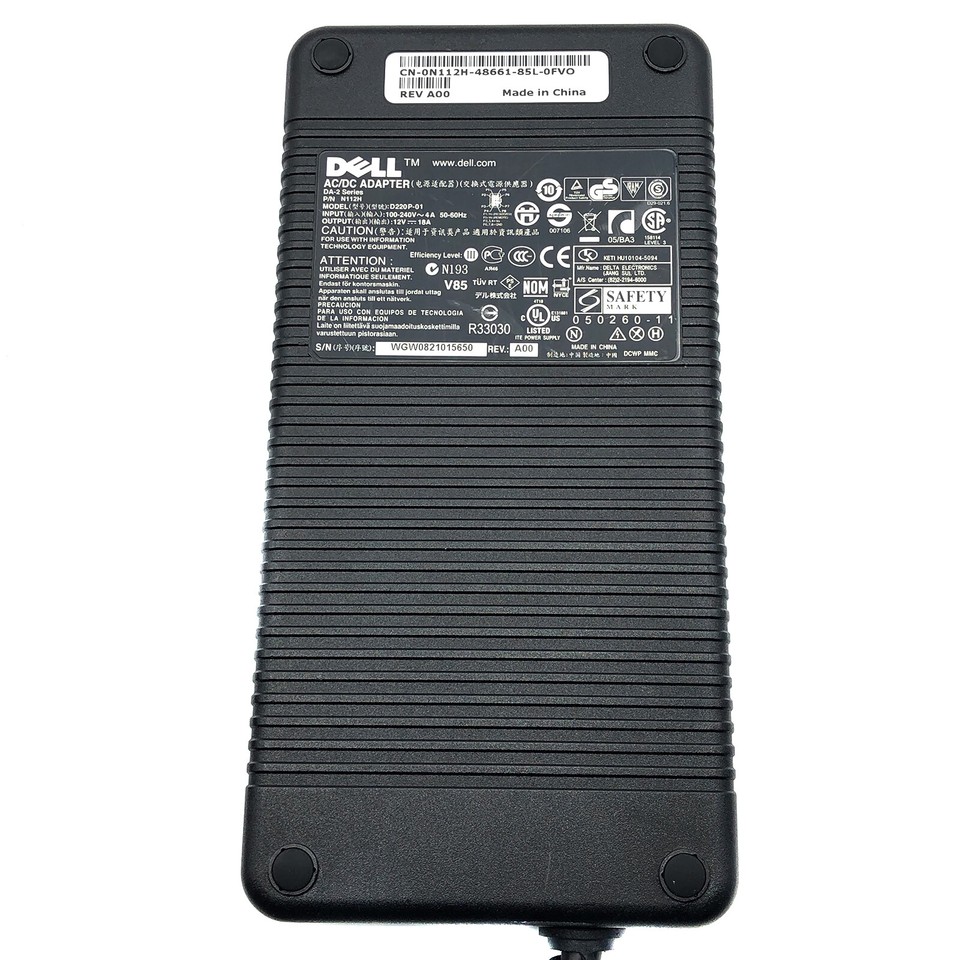 NEW Genuine Dell D220P-01 AC Power Supply Power Adapter 12V 18A 8-Pin ...