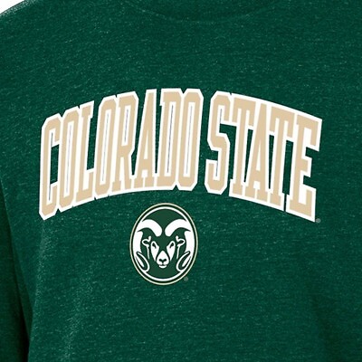NCAA Colorado State Rams Men's Heathered Crew Neck Fleece Sweatshirt ...