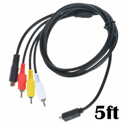 5ft AV A/V TV Video Cable Cord For Sony Camcorder Handycam HDR-CX700 ...