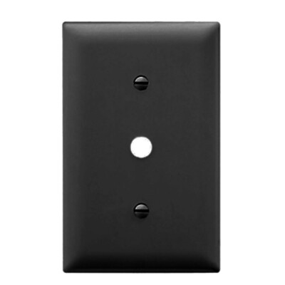 10 x Coax Wall Plate Black Single Coaxial Cable Outlet Cover TP12BK ...