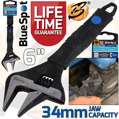 Adjustable Wrench Spanner 6" 100mm HEAVY DUTY Monkey Wrench 0-34mm Jaw ...
