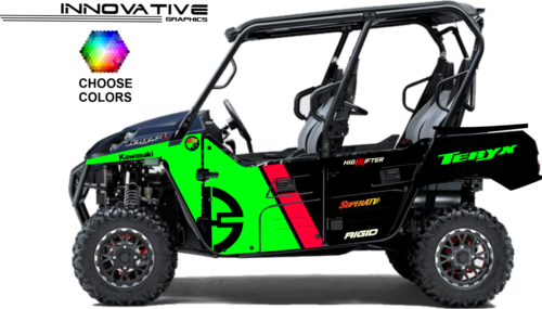 Kawasaki Teryx 4 Full Graphics Kit 21 Mil Thickness | eBay