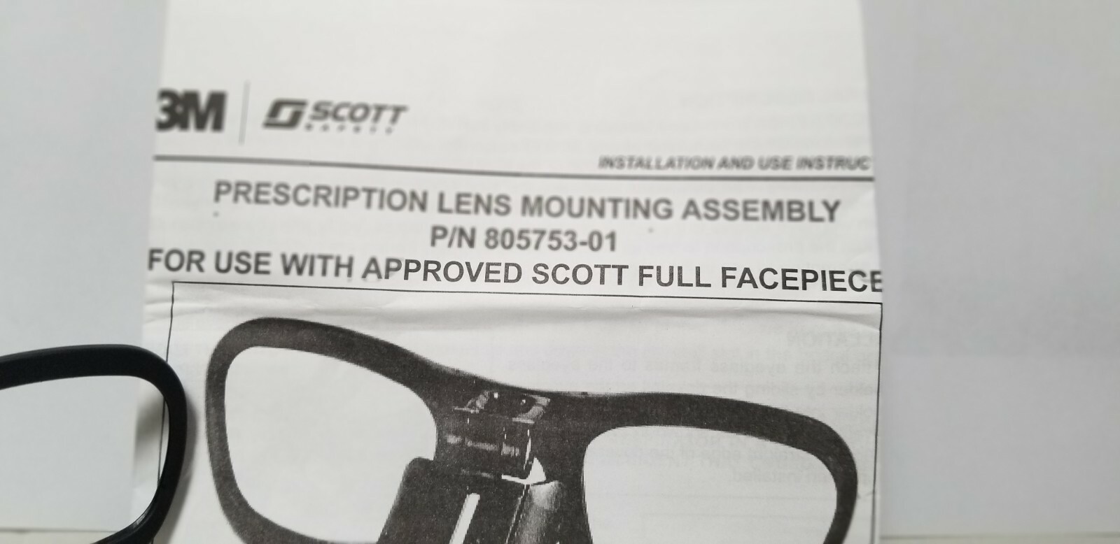 Scott Model Respirator Spectacle Kit, AV-3000 Facepieces #805753-01 ...