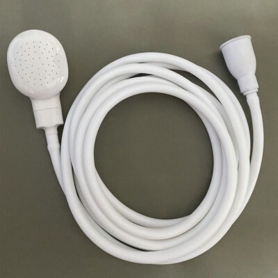 5m Push-On Spray Shower Head Bath Sink Tap Attachment Hose Soft Tube ...