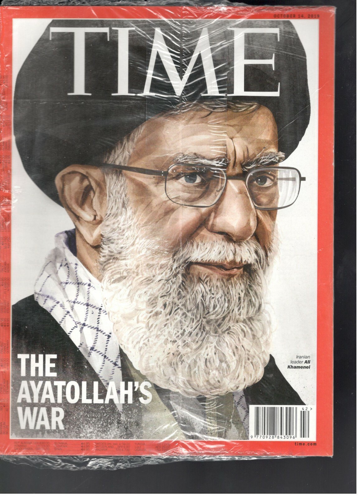 New Sealed Time Magazine October 14, 2019 Leader Ali Khamenei The ...