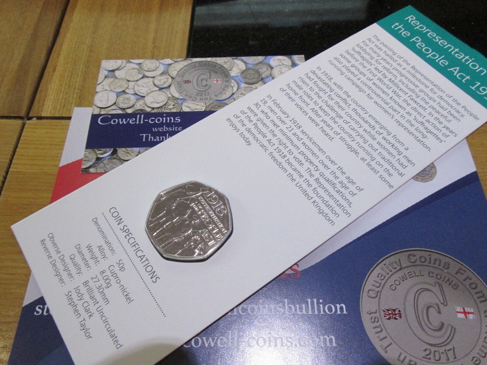 2018 ROYAL MINT BUnc £2 Coin FRANKENSTEIN AIRFORCE ARMISTICE AND PEOPLE ...