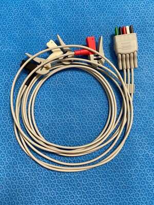 Mindray 3 Lead ECG Pinch Fit 36" Extended Lead Wires p/n: 0012-00-1514 ...