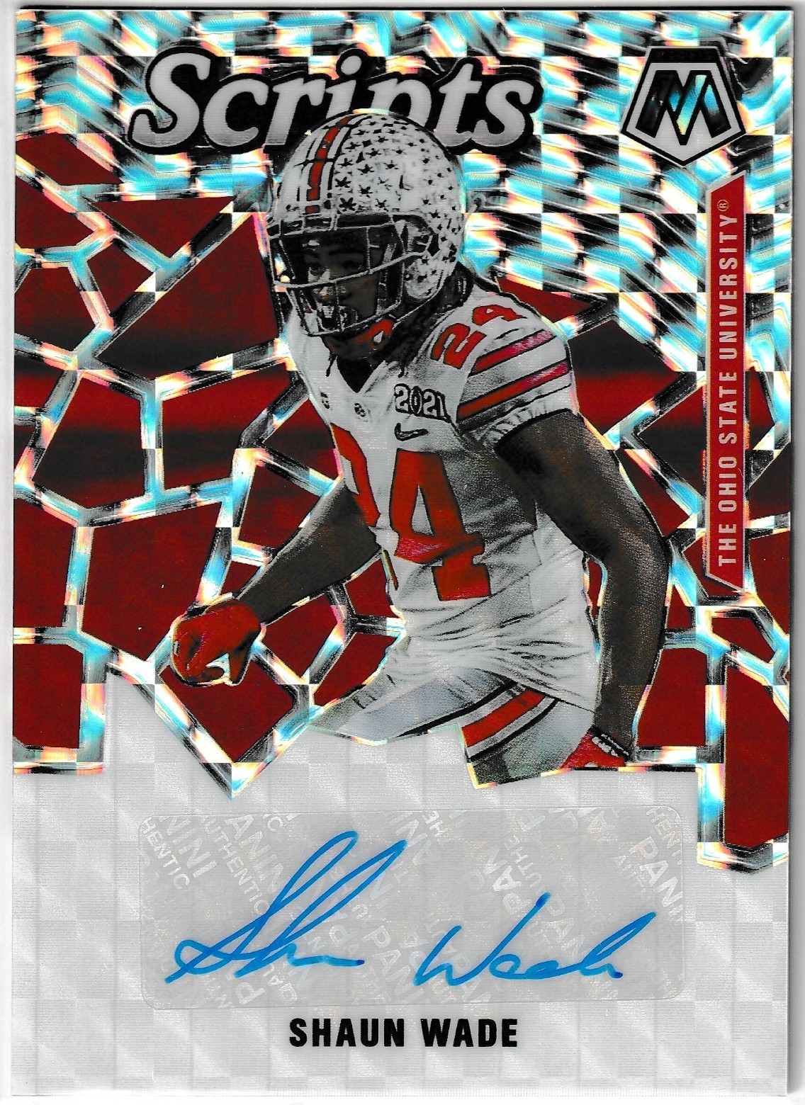 2021 Panini Mosaic Draft Picks - Scripts Mosaic Shaun Wade #SM-28 (AU ...