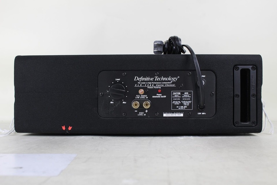 DEFINITIVE TECHNOLOGY CENTER CHANNEL SPEAKER WITH BUILT-IN SUBWOOFER ...