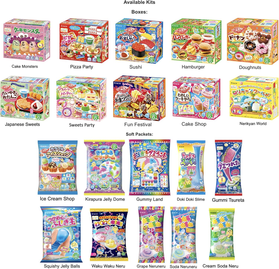 7 KRACIE POPIN COOKIN Kits DIY Japanese Candy Poppin | eBay Australia