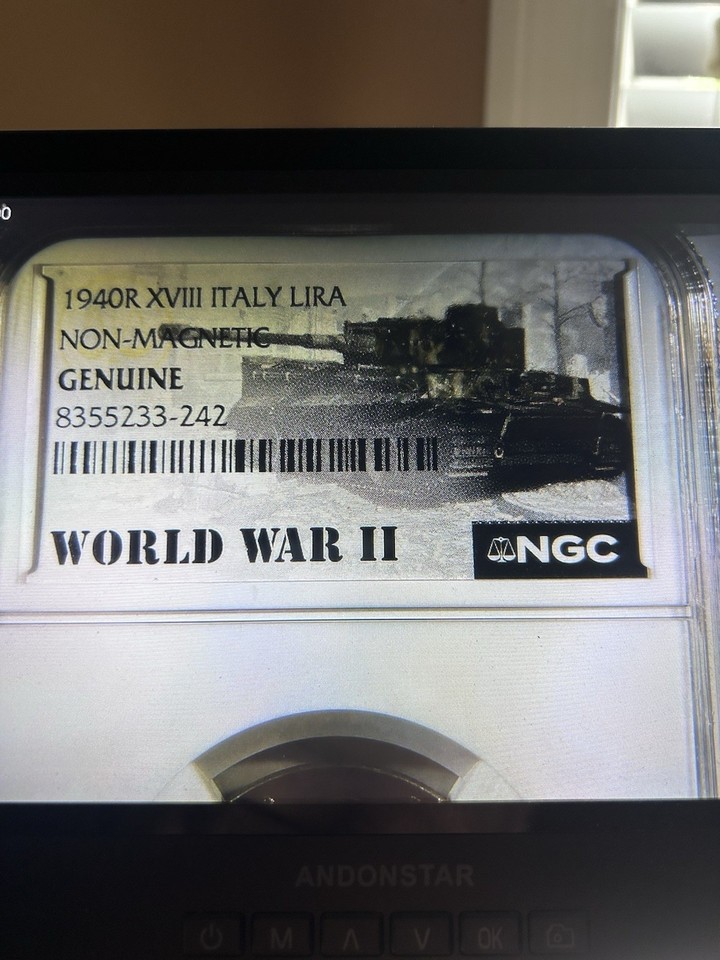 1940R XV111 Genuine WORD WAR 11 NGC Non Magnetic, + (2) 2014-S Silver ...
