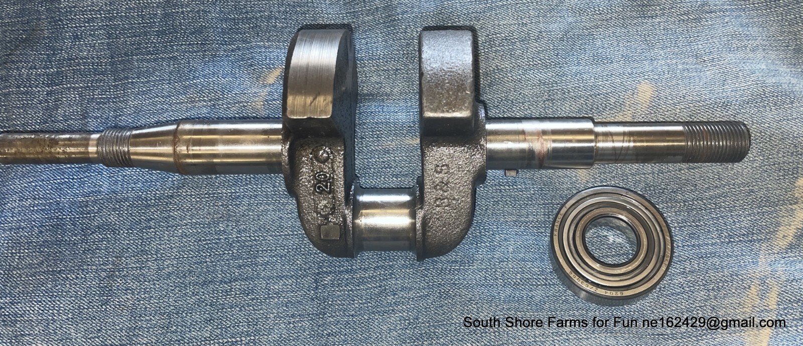 OEM VINTAGE BRIGGS & STRATTON 5HP CRANKSHAFT 5/8 THREADED PTO 397087 W ...